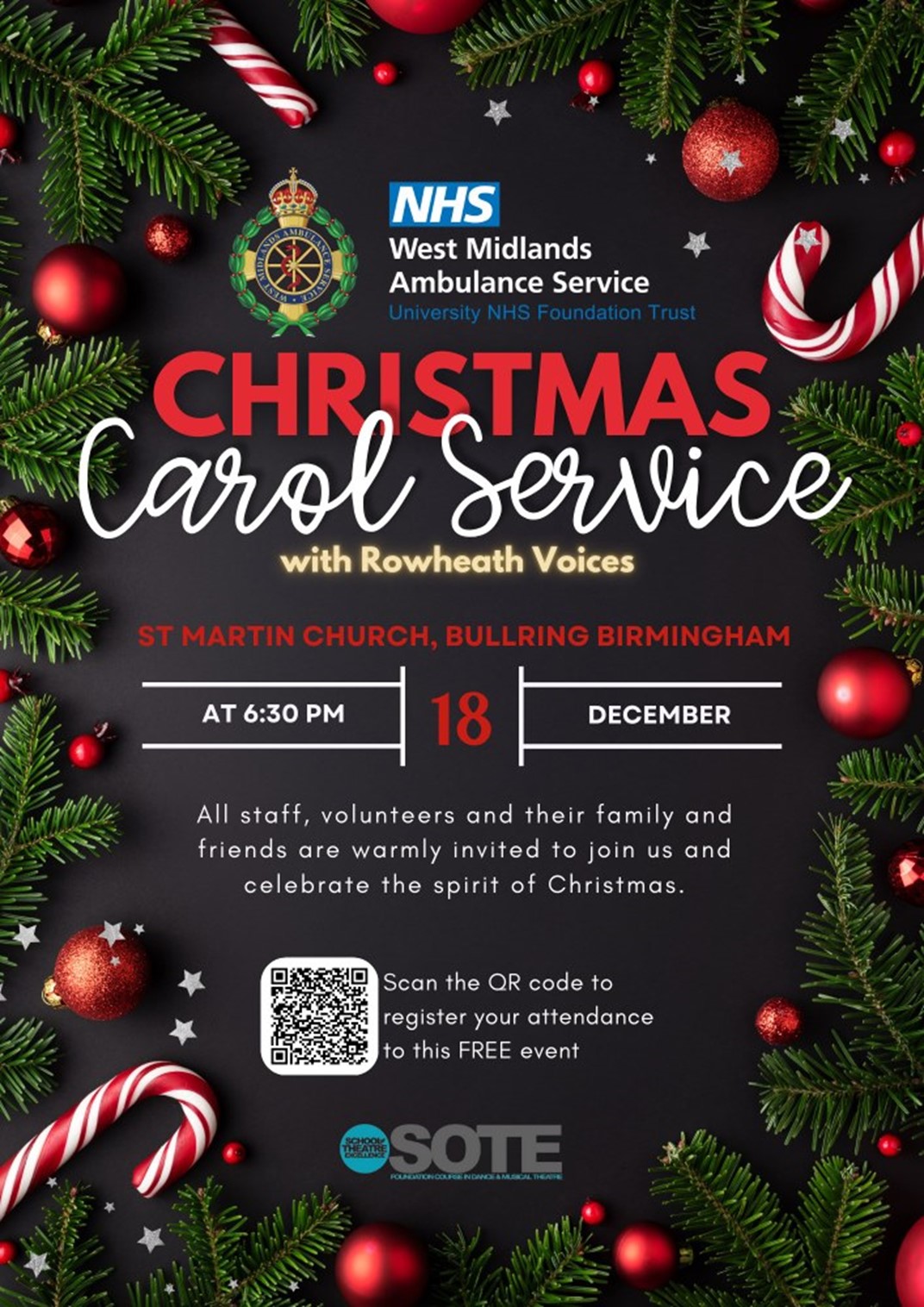 Christmas carol service | WMAS Wellbeing